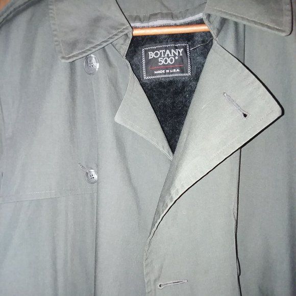 Vintage | Jackets & Coats | Botany 50 Mens Trench Coat 42r W Removable ...